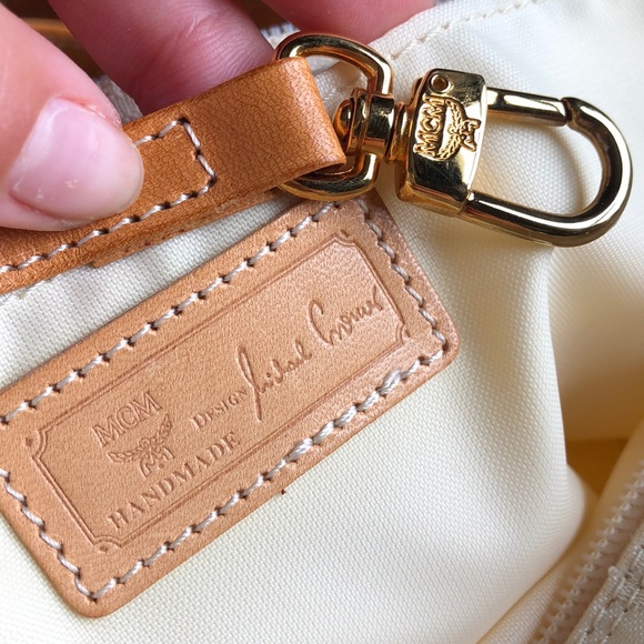 MCM | Bags | Mcm Cream Purse With Gold Details | Poshmark